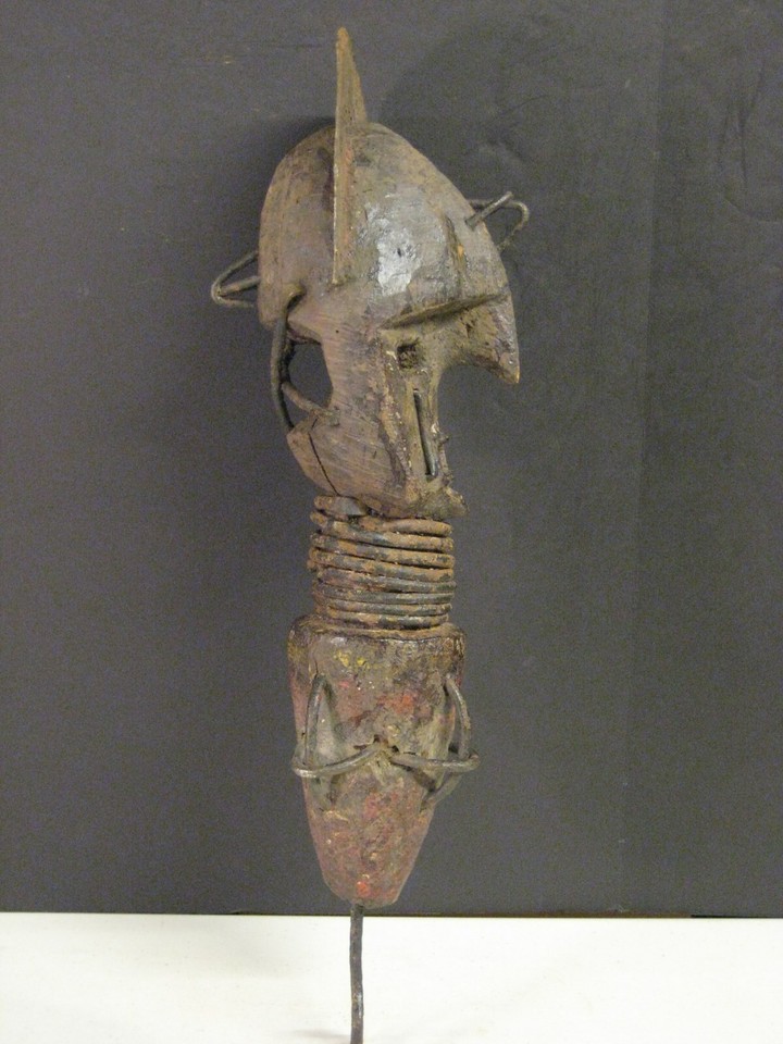 Ofo ritual staff, wood and iron statue, African, Nigeria, Igbo culture ...