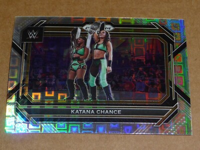 (C) 2023 Panini Prizm WWE WRESTLING PREMIUM SET PANDORA /199 KATANA ...