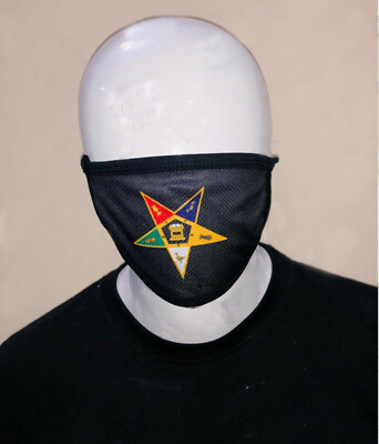 ORDER OF THE EASTERN STAR, OES FACE MASK BLACK 100 PCS MASONIC | eBay