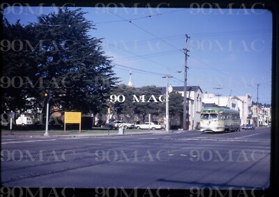 SF MUNI. PCC TROLLEY #1035. San Francisco (CA). Original Slide 1968. (B ...