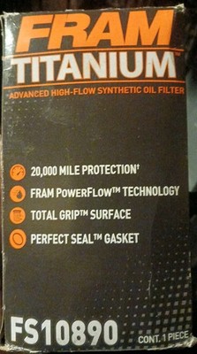 FRAM FS10890 Titanium Oil Filter Ford F-Series Super Duty V8 6.7 2011 ...