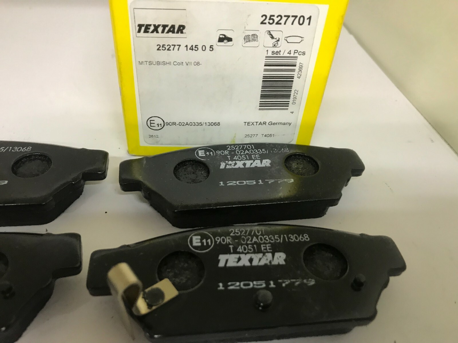 TEXTAR 2527701 Bremsbeläge Bremsbelagsatz Mitsubishi Colt Carisma ...