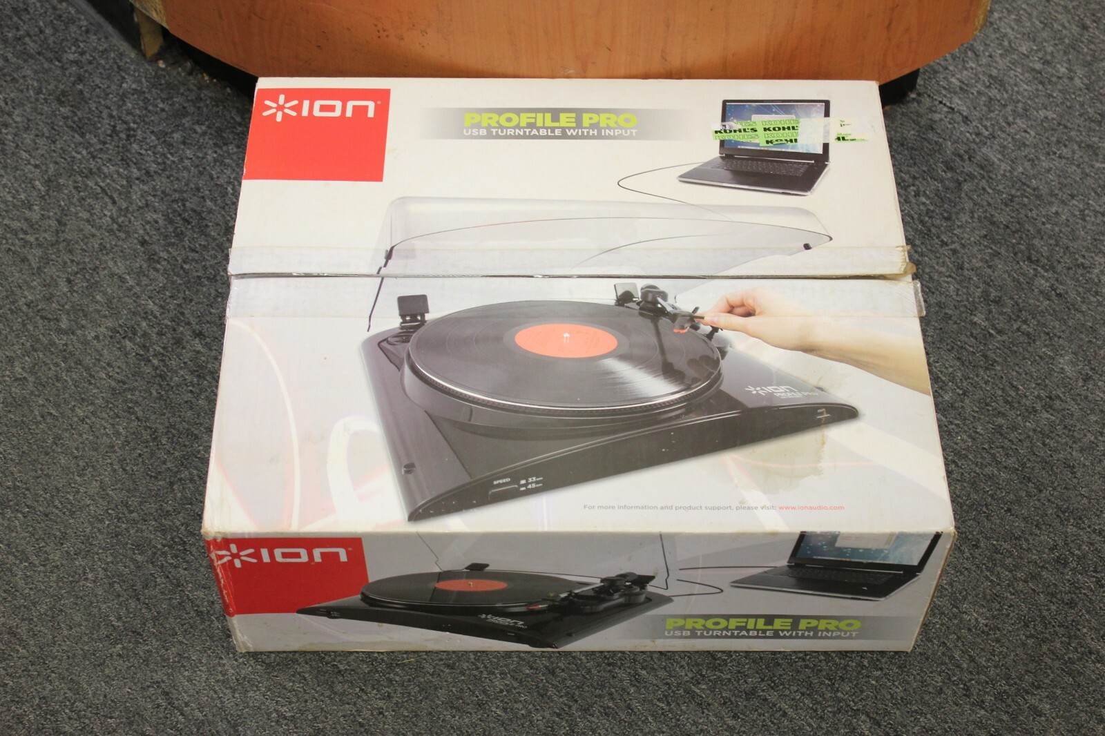 Ion Profile Pro USB Turntable w/ Input | NEW IN BOX!!! | eBay