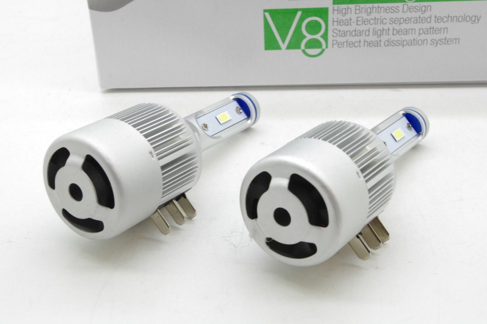 2x H15 LED CSP V8 Headlight Bulbs Kit 3600 Lumens Canbus DRL Ford COB ...