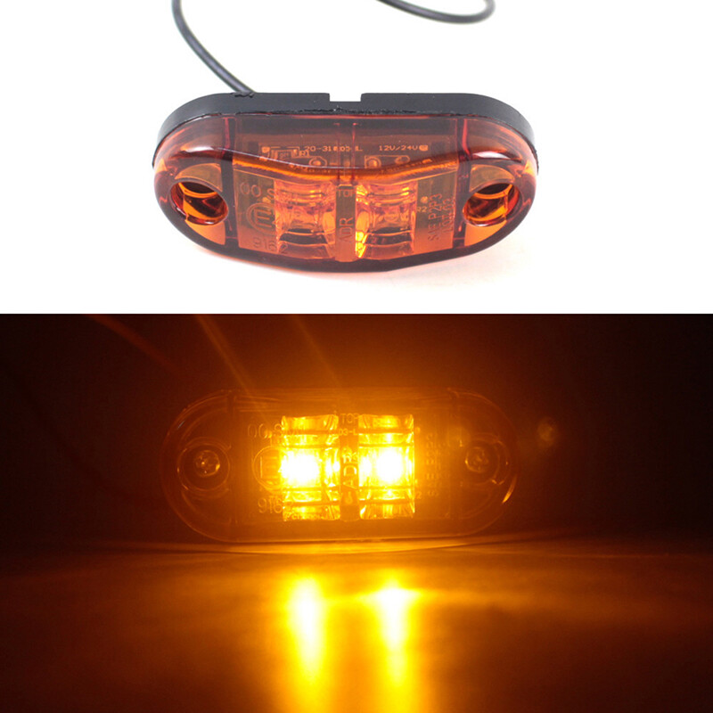 1PCS LED Side Marker Lights Warning Tail Light Auto Car Lights Trailer ...