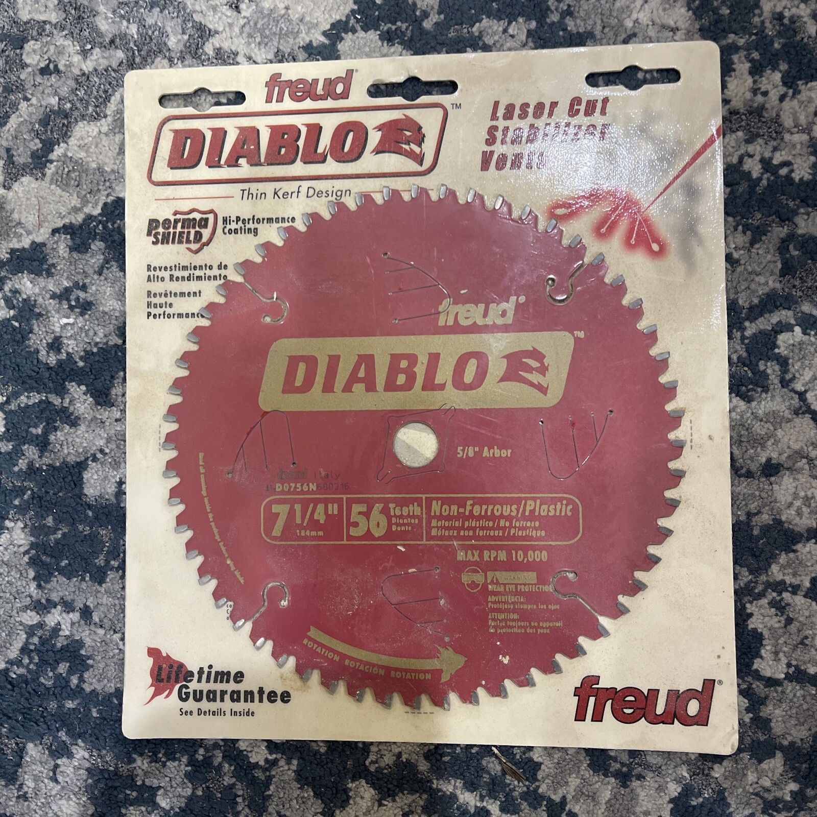 Freud Diablo D0756N 7-1/4in 56 Teeth Non Ferrous Circular Saw Blade ...