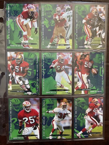 1995 Fleer San Francisco 49ers Team Set. Jerry Rice, Steve Young, Deion ...