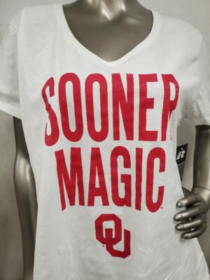 RUSSELL OKLAHOMA SOONERS "SOONER MAGIC" WOMEN'S SHIRT ASST SIZES #13 | eBay