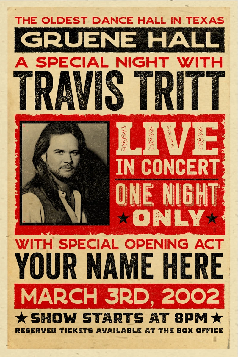 Vintage Country Concert Posters