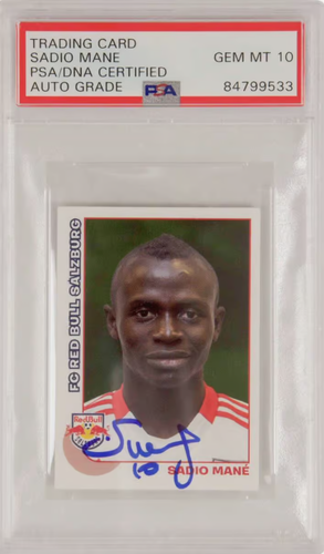 Sadio Mane Signed 2012-13 Panini Bundesliga Fussball Rookie – PSA 10 ...