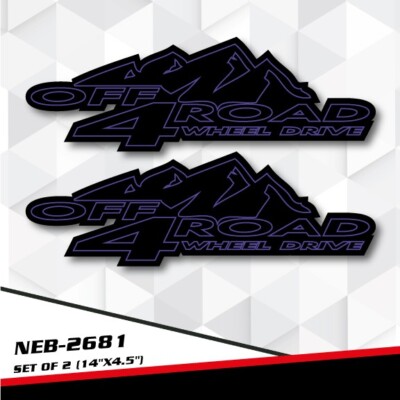 4X4 OFFROAD DECALS STICKERS 4WD For FORD CHEVY DODGE TOYOTA GMC CANYON ...