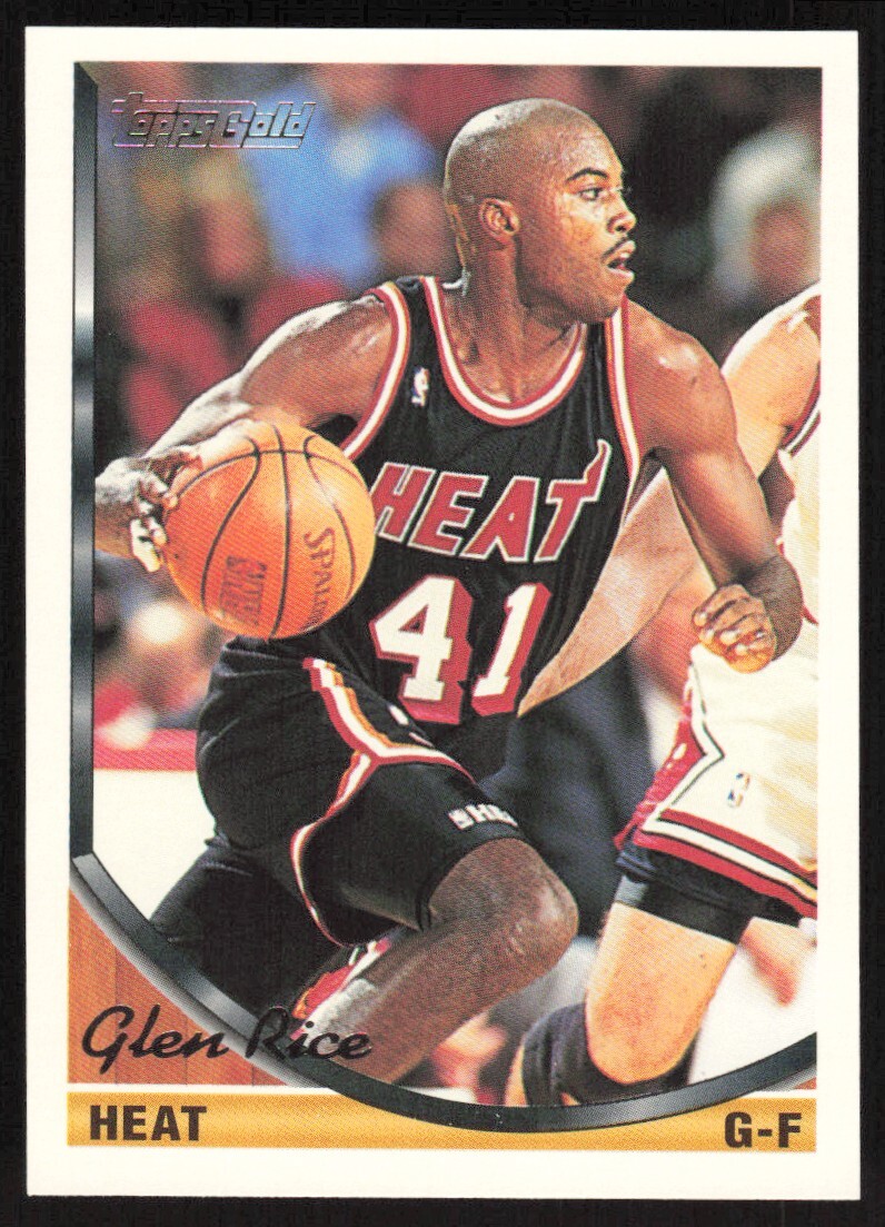 1993-94 Topps Gold Glen Rice #337 Miami Heat | eBay