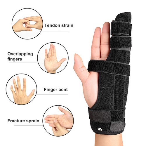 Boxer Finger Splint Padded Support Brace with Removable Splint | 2 ...