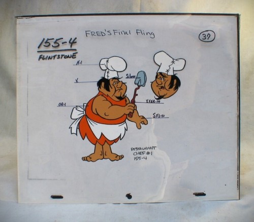 Flintstones Original Cartoon Cell - Fred's Final Fling Hanna Barbera ...