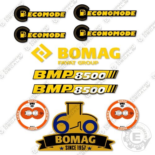 Fits Bomag BMP 8500 Walk Behind Roller Decal Kit New Style | eBay