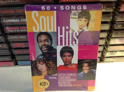 SOUL HITS CD '11 SONY 4XCD 60 TRACKS MARVIN GAYE JAMES BROWN RUN-DMC ...