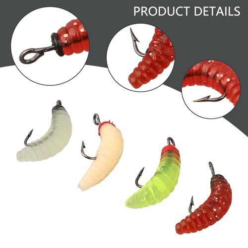 Grub esca vermi glow prestazioni migliorate con ganci per la pesca di ...