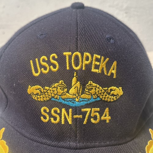 USS Topeka SSN-754 Ball Cap Embroidered Submarine Dolphins Navy Sub ...
