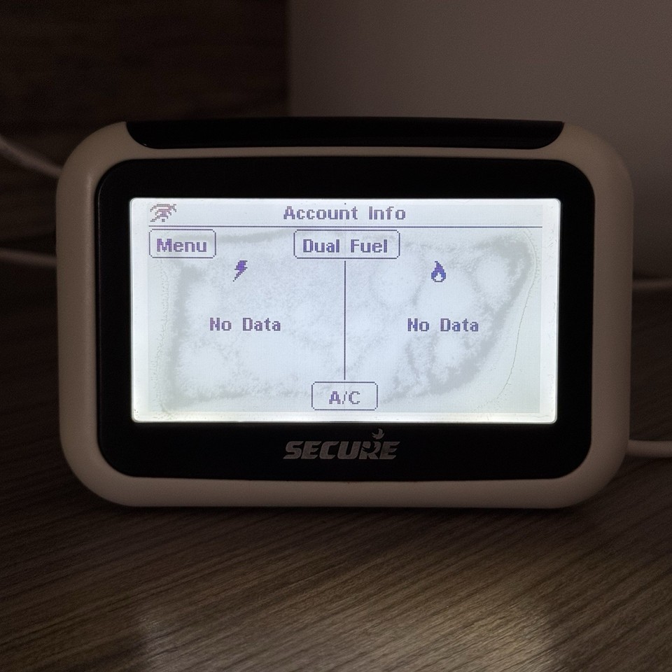 Secure Pipit 500 In Home Smart Meter Monitor Unit Display IHD Wifi ...