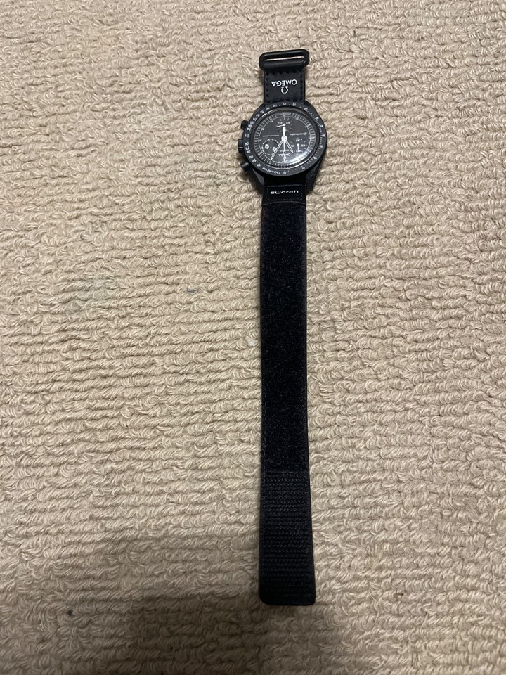 OMEGA Speedmaster x SWATCH Mission to Moon Black S033M100 Horus Strap ...