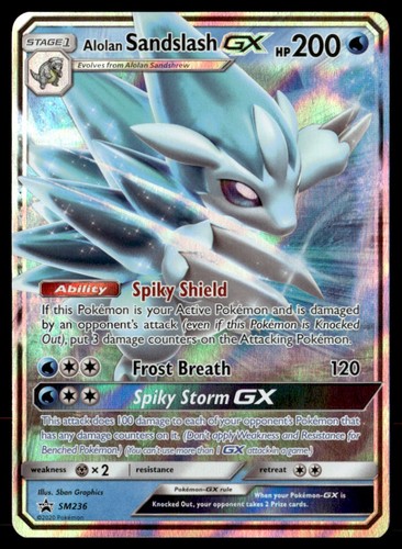 Alolan Sandslash GX - Promo Holo SM Promos SM236 NM Pokémon TCG | eBay