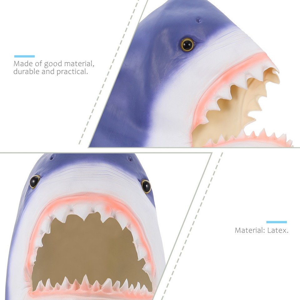 Party Mask Shark Decoration Creature Costumes Dress-up Face Masks ...