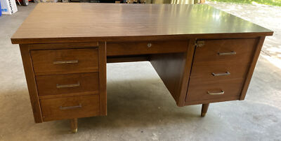 Vintage 60s 70s INDIANA DESK Co. *No Key *See Description *Local Pickup ...