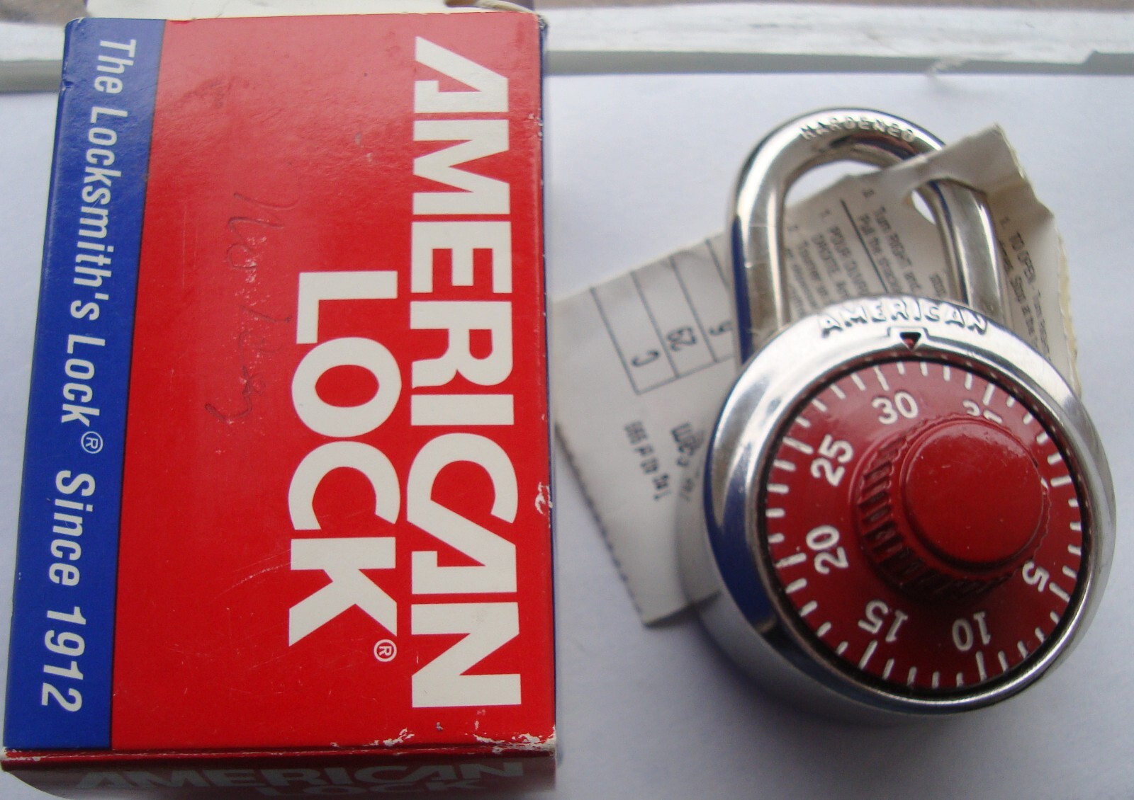 American Combination Lock Red; NO KEY (inv2) | eBay