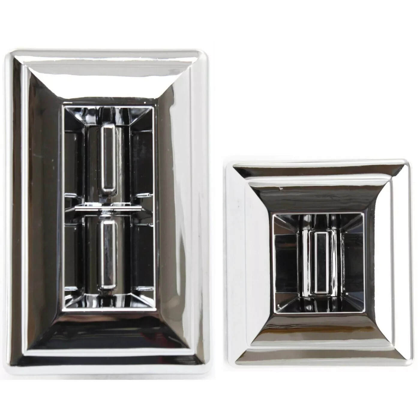 Chrome Power Window Switch Front Right Left Pair Set of 2 for Chevy GMC ...