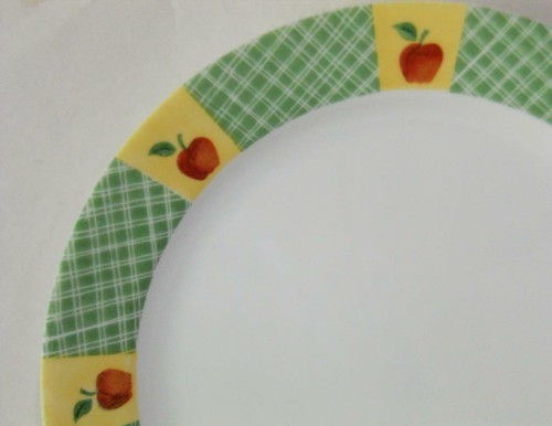 1 Corelle APPLE HARVEST 10 1/4 DINNER PLATE Late Summer Country Picnic ...