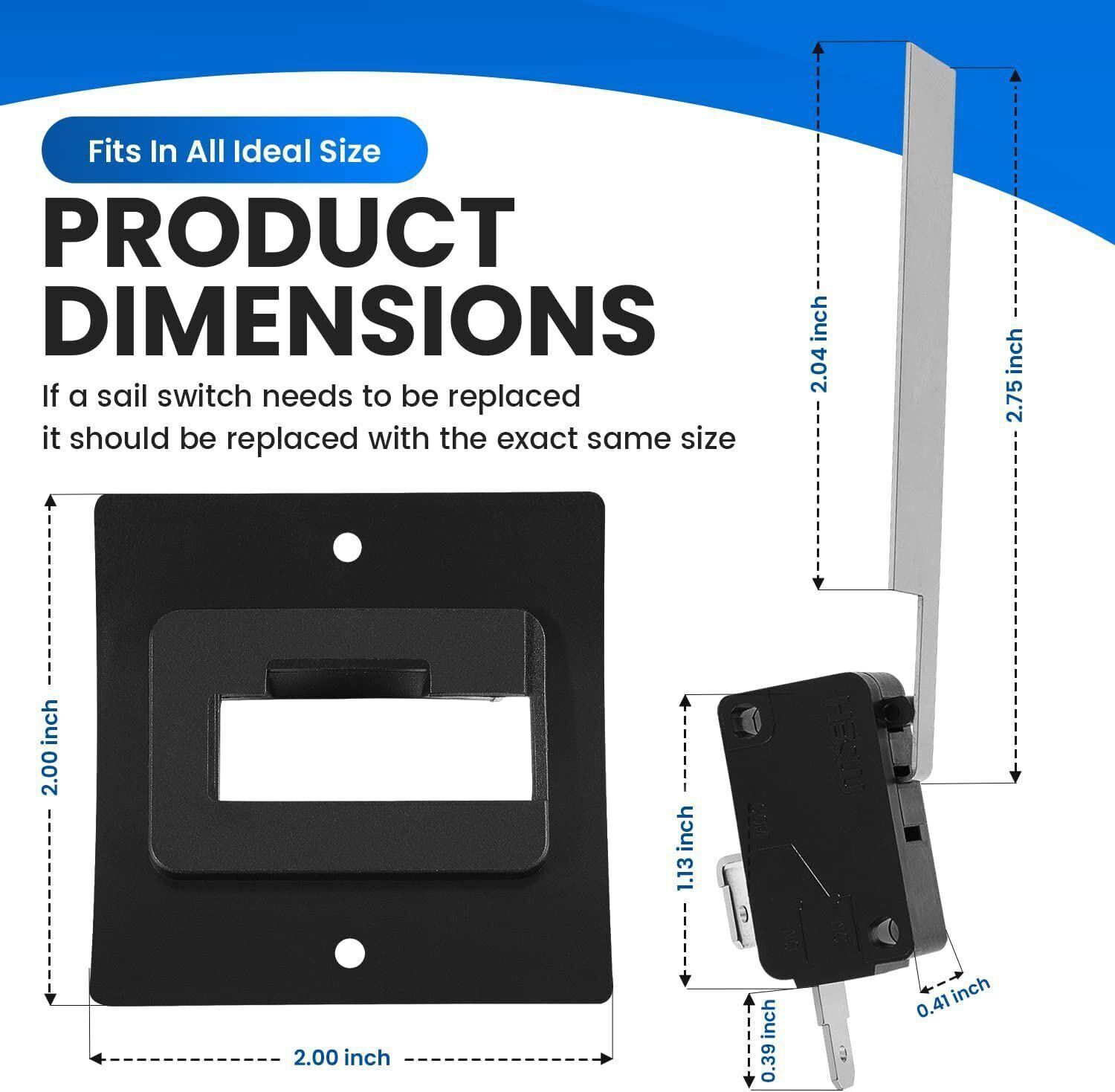 Sail Switch with Bracket Upgrade Kit for RV Furnace Replace Dometic ...