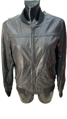 Sonny Bono Jacket In Eco Leather Used Men's Size S Black XXE19L | eBay