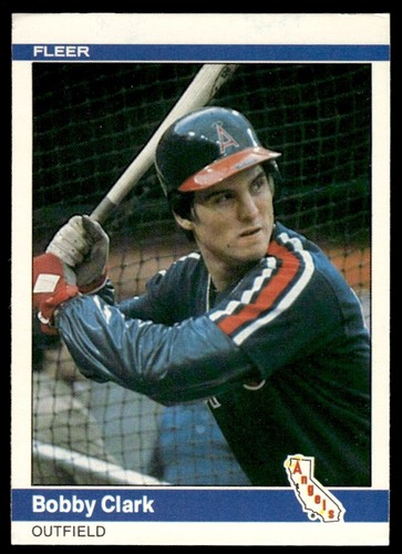1984 Fleer Bobby Clark Baseball Card California Angels #512 | eBay