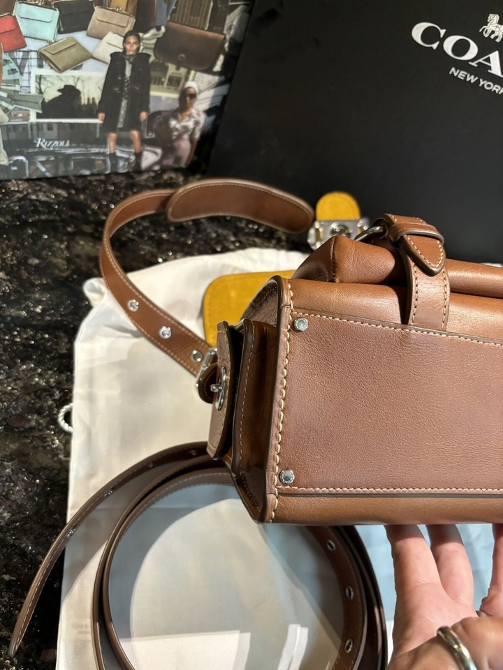 COACH Cargo Soft Western Tabby Shoulder Bag Burnished Amber Grain ...