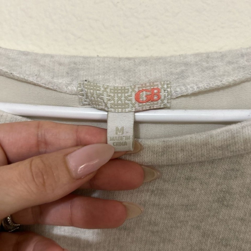 GB Lace Insert Split Back Top - Size Medium | eBay