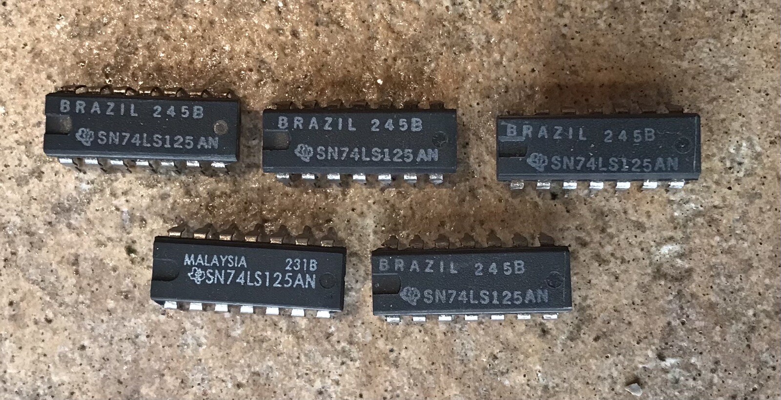 SN74LS125N Texas Instruments Logic Circuit, TTL, PDIP14 IC Set Of 5 | eBay