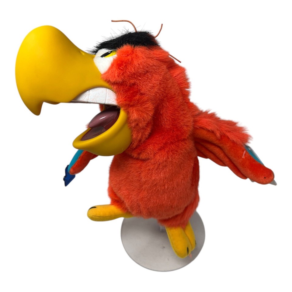 Vintage Disney Applause Aladdin IAGO PARROT Hand PUPPET Parrot Bird ...