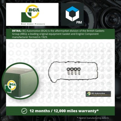 Rocker Cover Gasket fits BMW 118D F20, F21 2.0D 2015 on B47D20A BGA ...