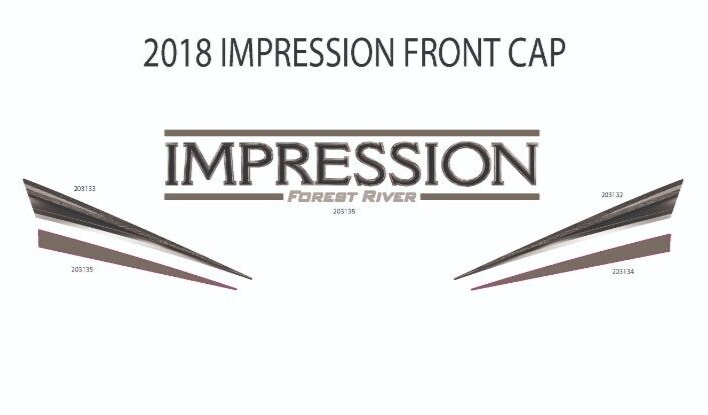 2018 Prime Time Impression 5th Wheel - Front Cap RV Decals | eBay