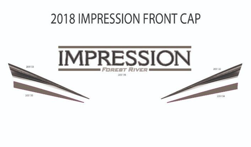 2018 Prime Time Impression 5th Wheel - Front Cap RV Decals | eBay