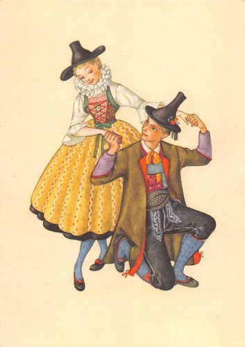 B99206 eastern tyrol lienz music dance austria types ethnics folklore ...