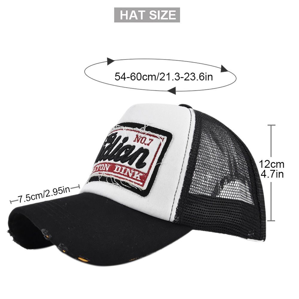 Breathable Mesh Baseball Hat Cotton Sun Protection Caps Snapback Cap ...