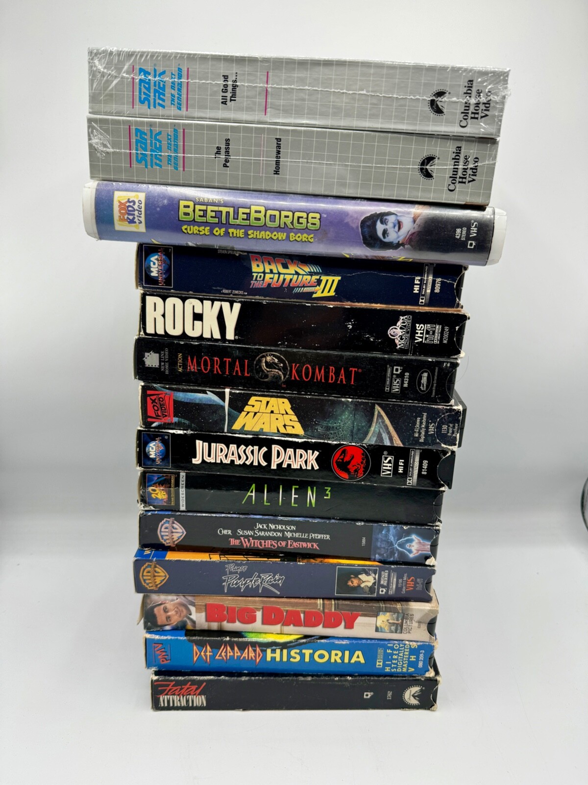 Lot of 14 Classic VHS Tapes Rocky Star Wars Alien 3 Jurassic Park Back ...