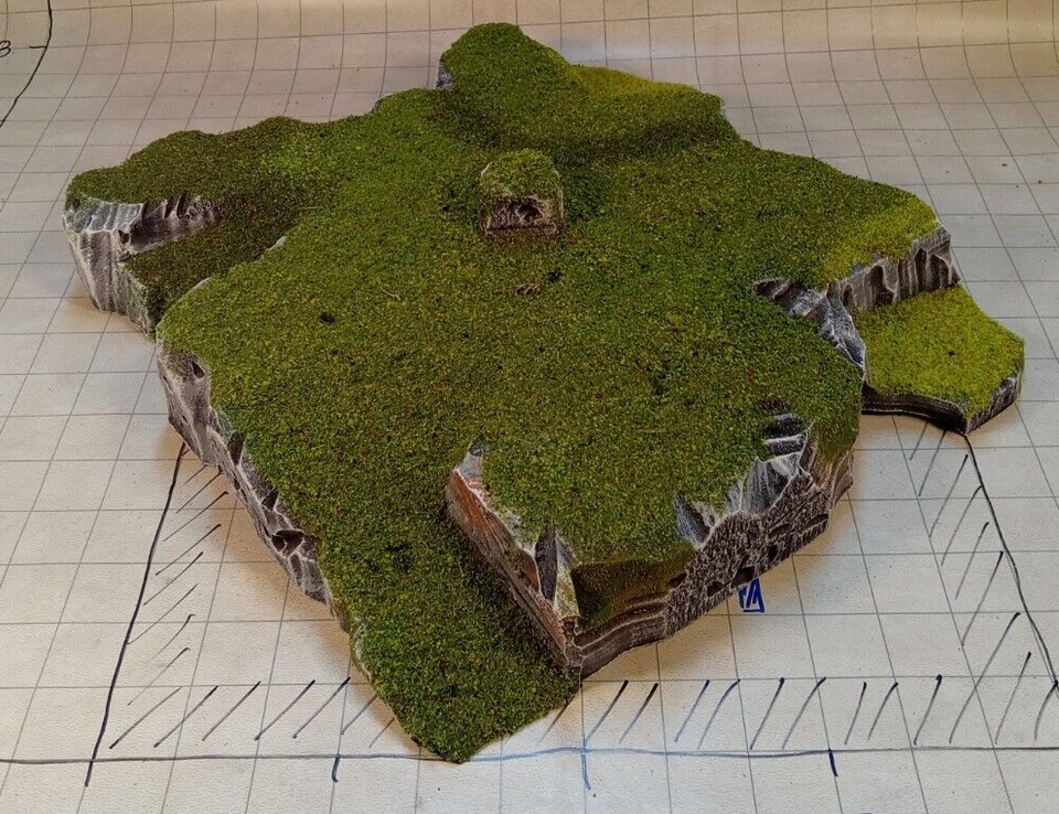 Miniature Terrain-1 Square Foot CUSTOM FINISHED TERRAIN for Wargaming ...