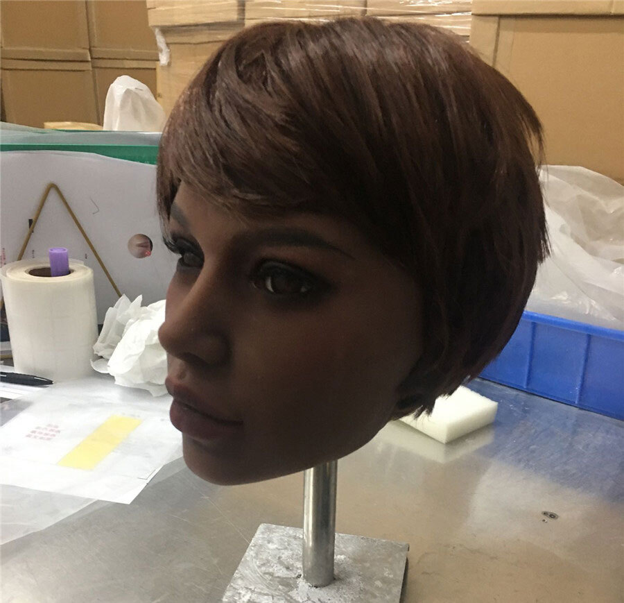 Real Head Oral Sex Toys For Black Huge Doll TPE DOLL ( one head with ...