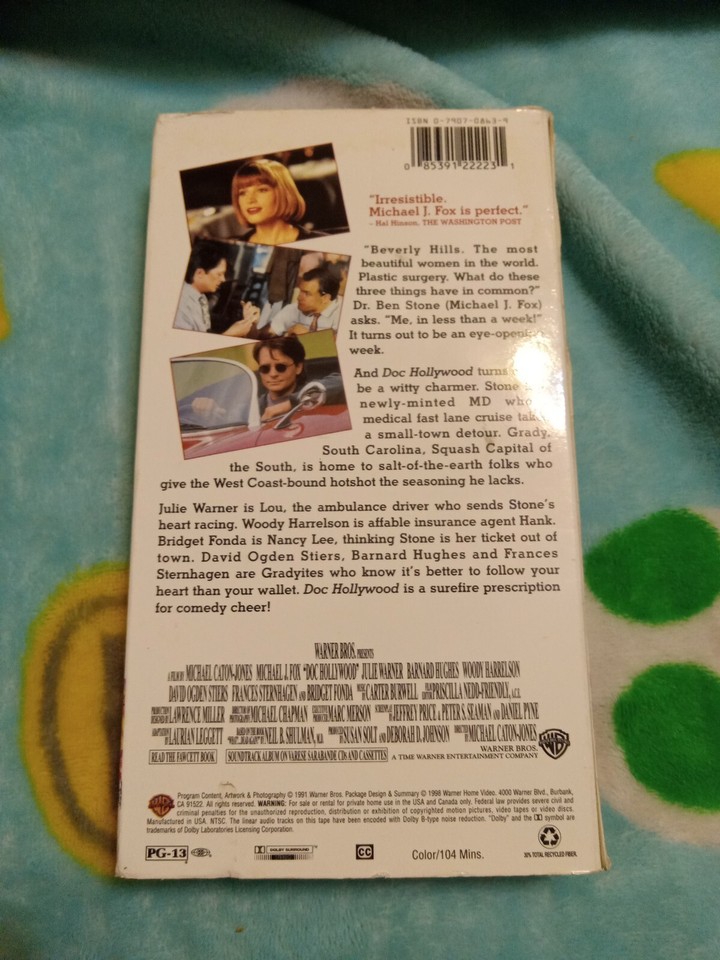 VHS Tape Doc Hollywood Michael J. Fox Woody Harrelson 85391222231 | eBay