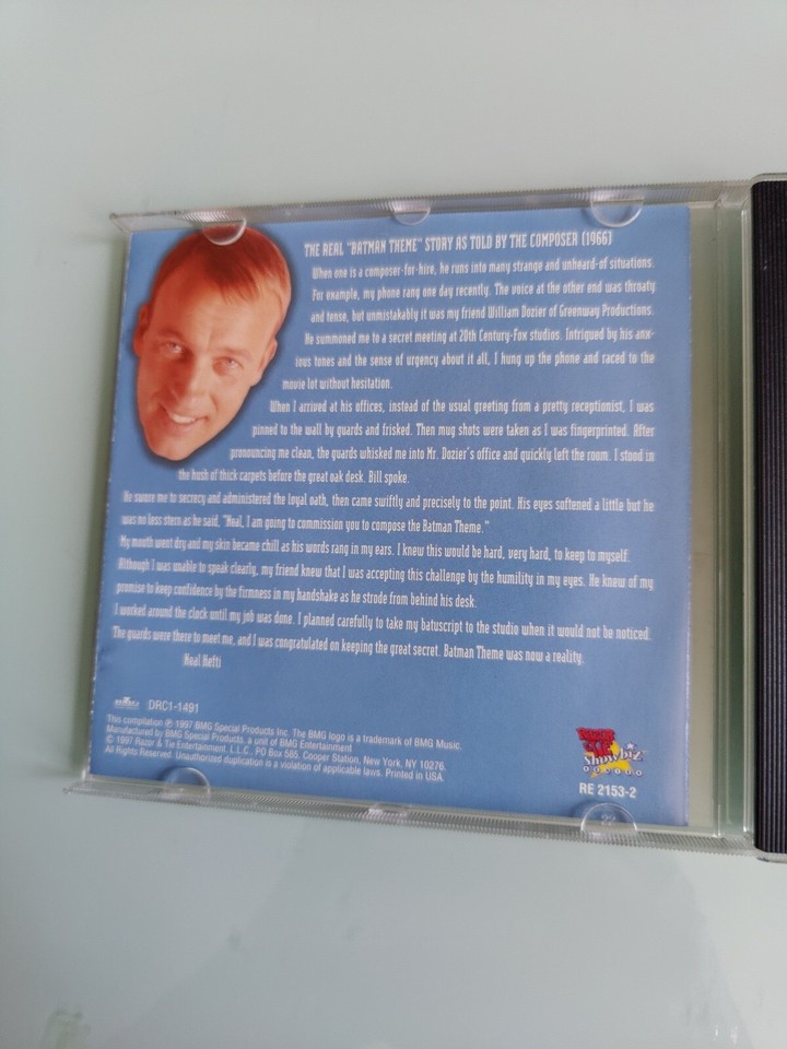 NEAL HEFTI - Batman Theme And 19 Hefti Bat Songs - CD - Soundtrack ...