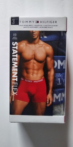 TOMMY HILFIGER Statement Flex Boxer Briefs 3 pack XL | eBay