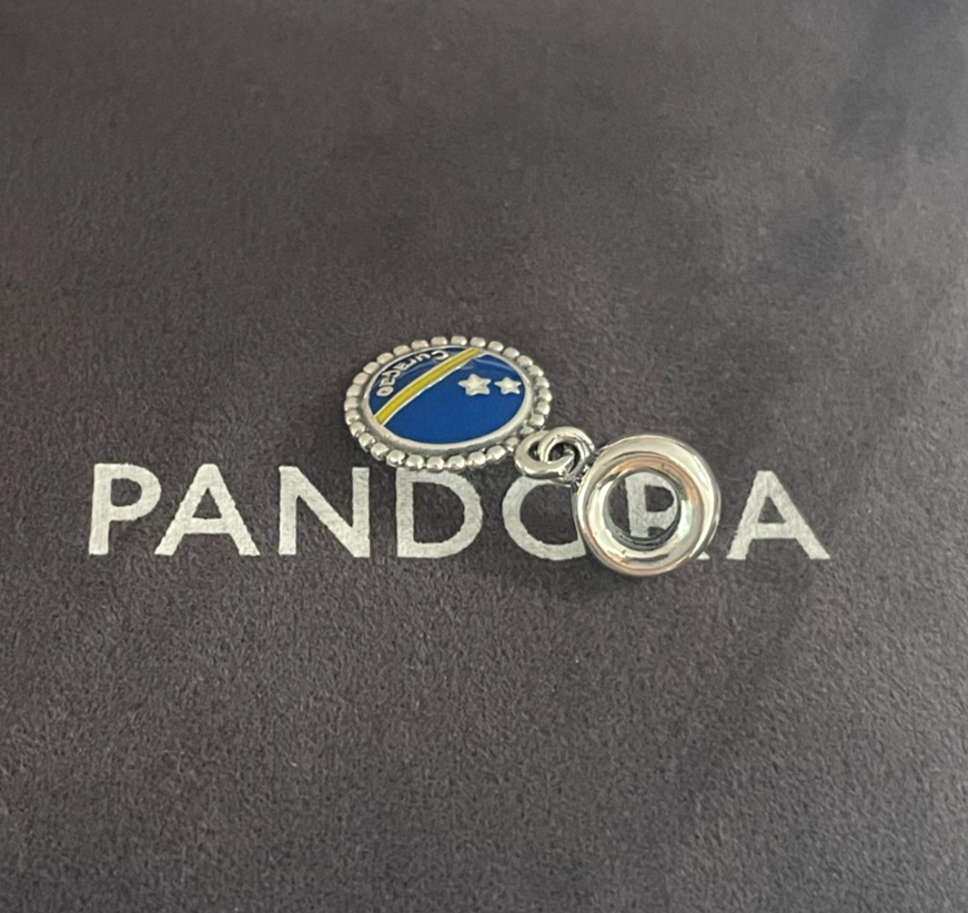 Pandora Curacao Caribbean Flag Exclusive Charm Pendant S925 Sterling ...