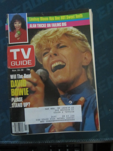 TV Guide November 1984 David Bowie RARE Canada | eBay